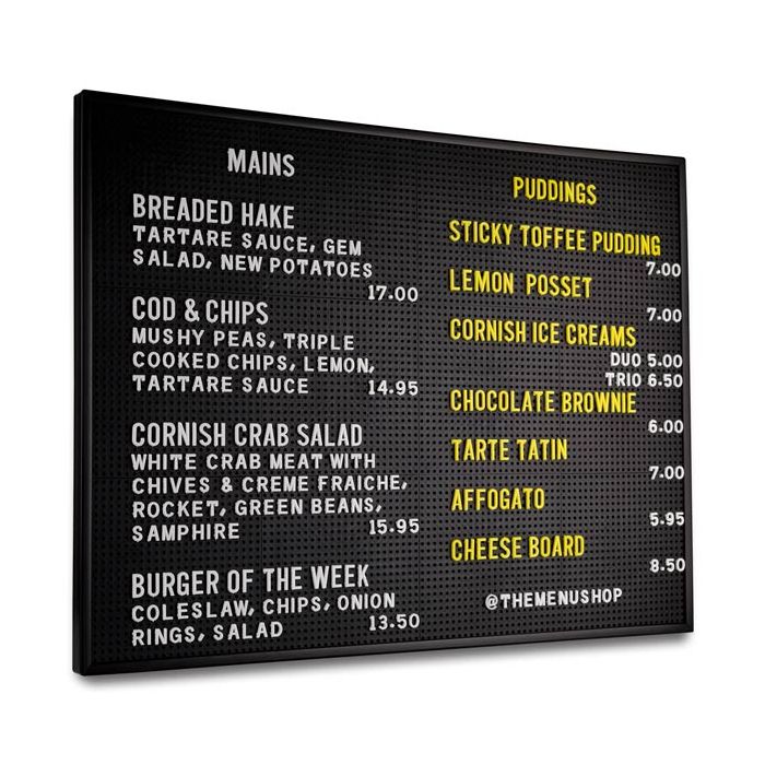 Super cool retro peg boards for restaurants, bars and cafes