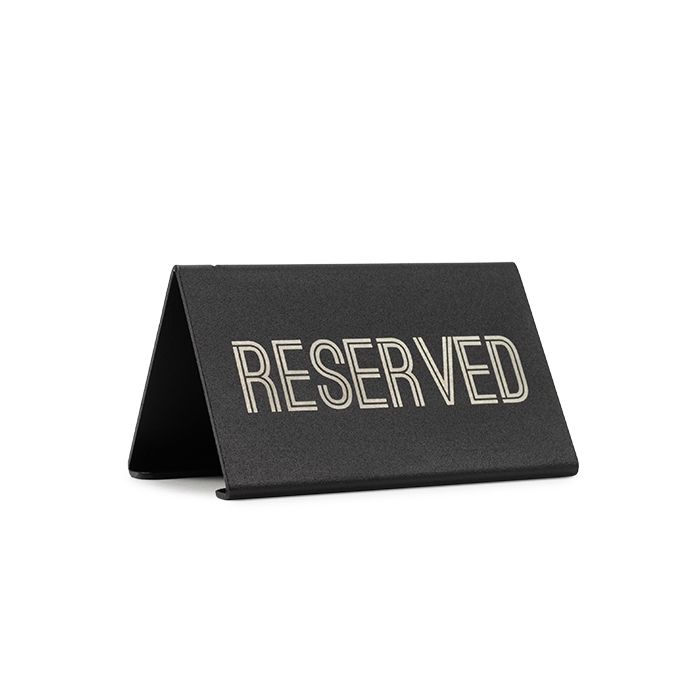 Engraved reserved metal tents / Metal information tents for table and ...