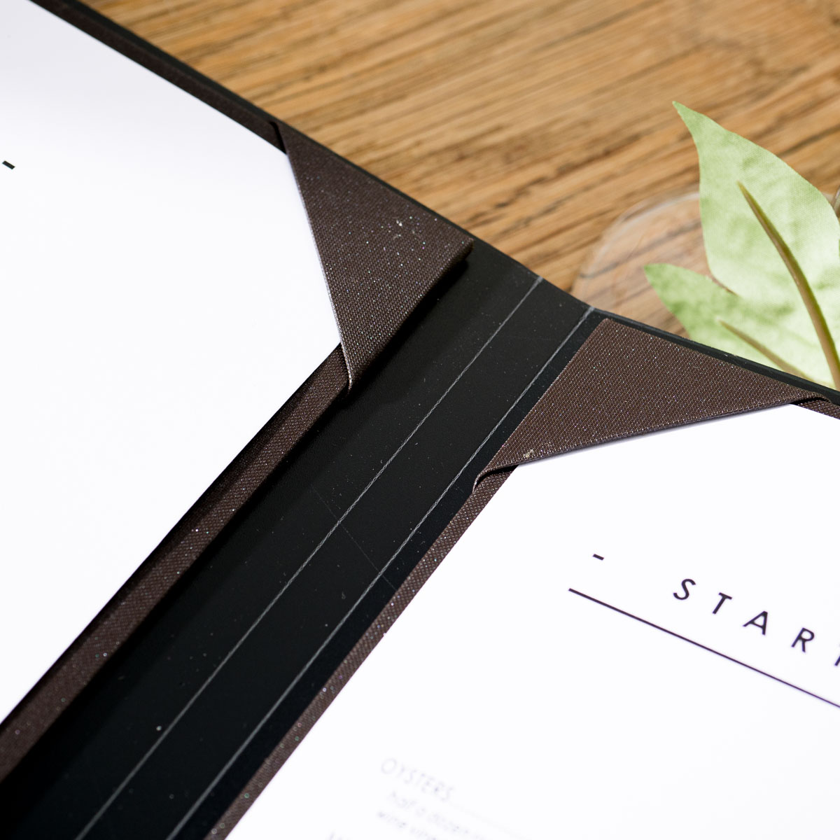 Titan Engraved Gatefold Menu