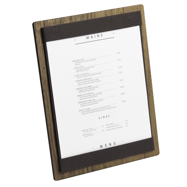 Wood menu board / food & drink display