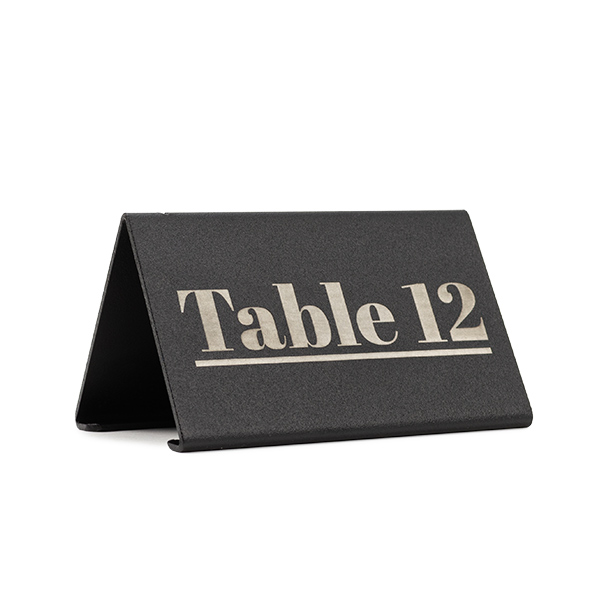 Engraved reserved metal tents / Metal information tents for table and ...